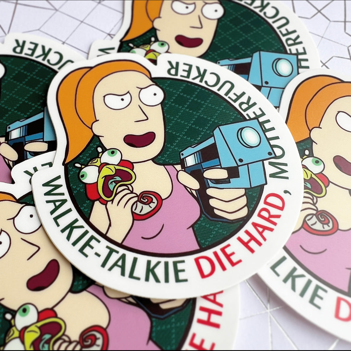 Walkie-Talkie Die Hard Sticker – Designpathology
