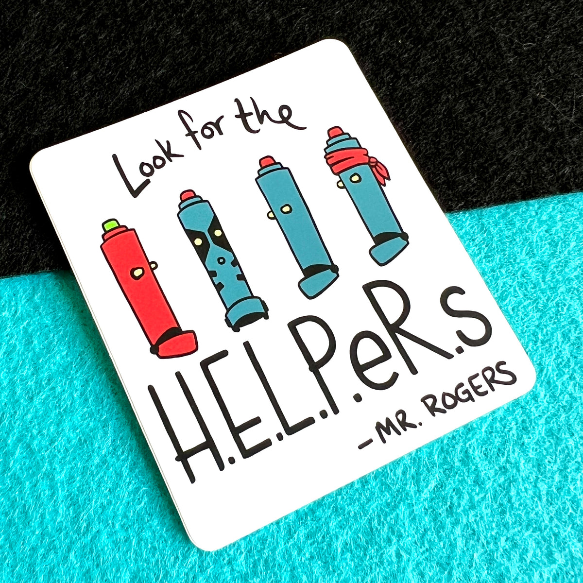 Helpful Vinyl Sticker – Designpathology