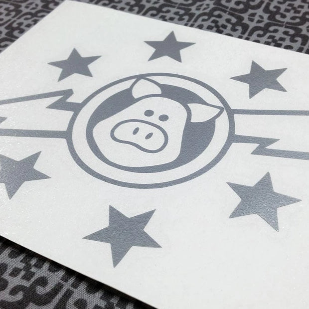Space Pigs Logo Vinyl Decal – Designpathology