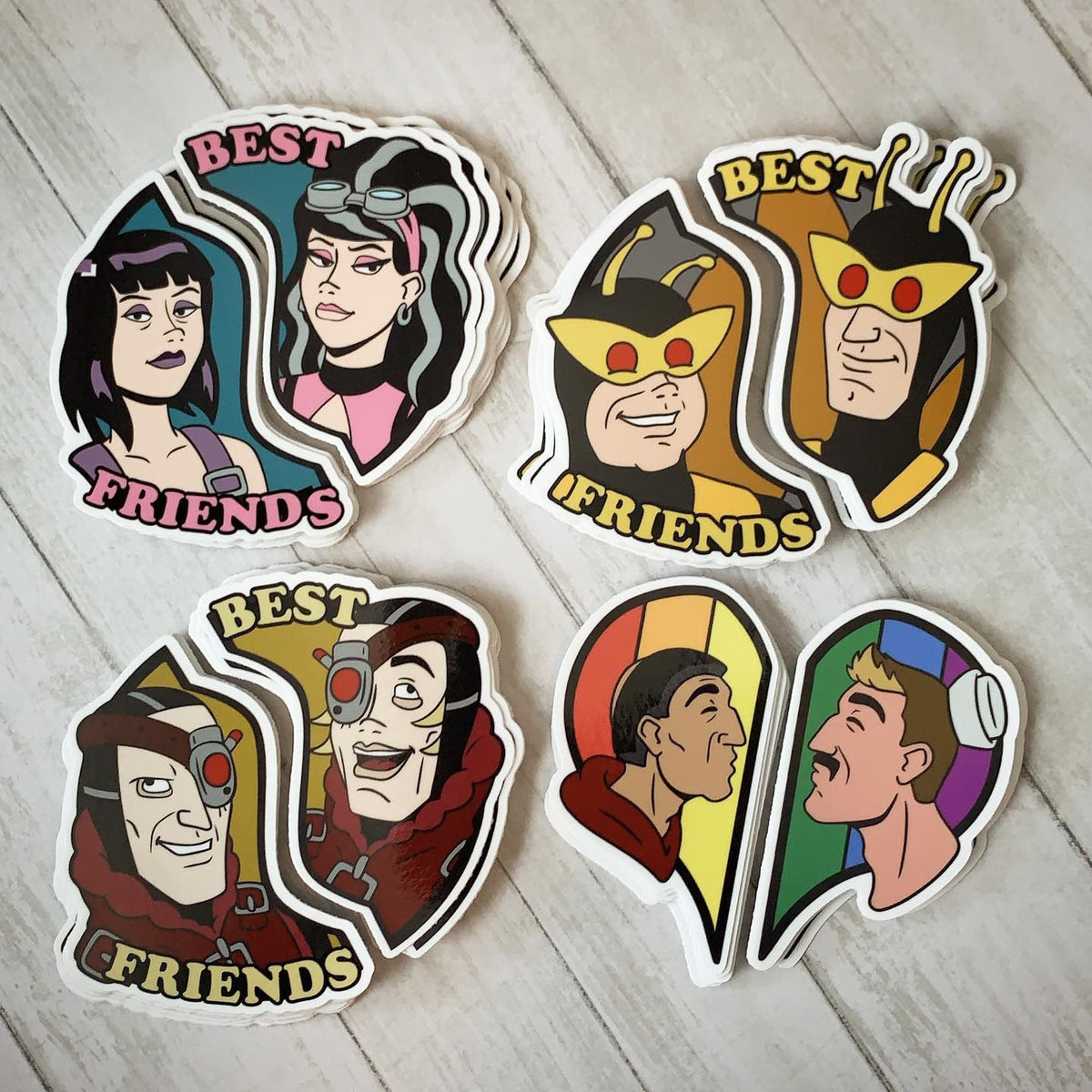 Gal Pals PinPals Sticker Set (Adventure Siblings) – Designpathology