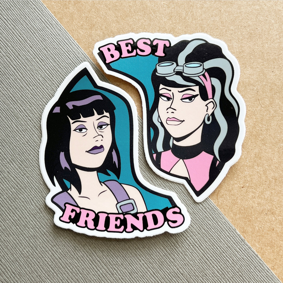 Gal Pals PinPals Sticker Set (Adventure Siblings) – Designpathology